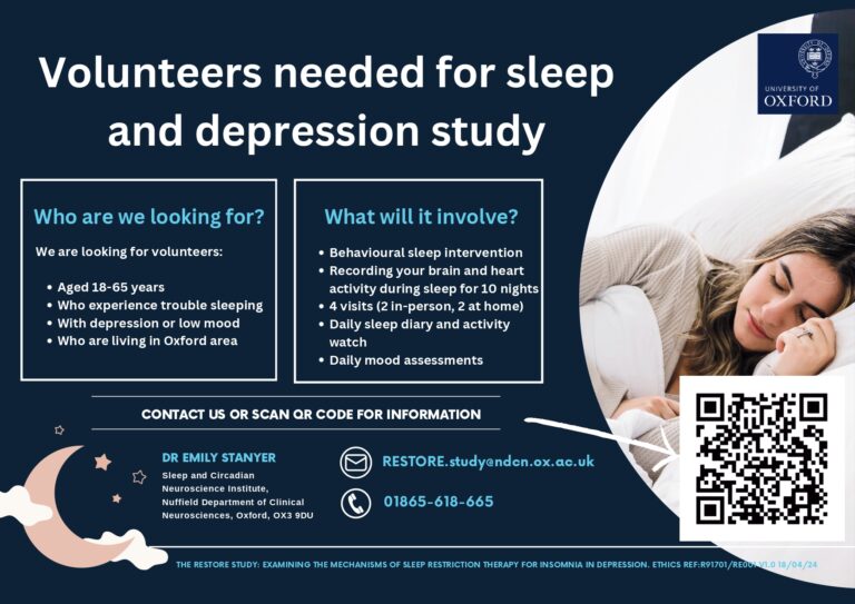 University of Oxford The RESTORE Study – Request for Volunteers – NIHR ...